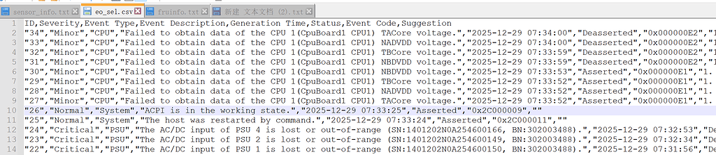 出现NADVDD voltage、TBCore voltage等0x000000E1的告警事件 - 交流互助区 - openUBMC 论坛