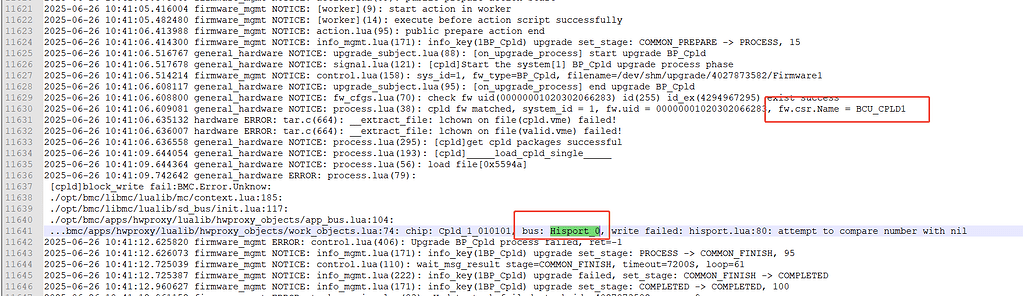 hpm重签名后BCU和EXU CPLD固件升级报错，大家有没有什么其他排查建议？ - Hardware SIG - openUBMC 论坛