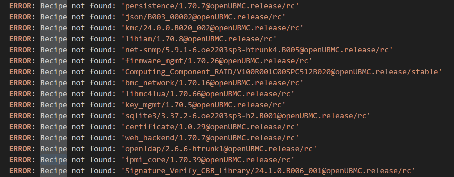 社区conan仓无法在虚拟仓配置中使用 - 交流互助区 - openUBMC 论坛
