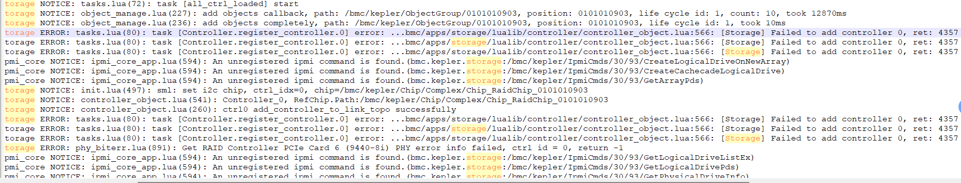 【storage】【问题求助】9440-8i raid卡信息不显示，raid功能操作失败 - Hardware SIG - openUBMC 论坛