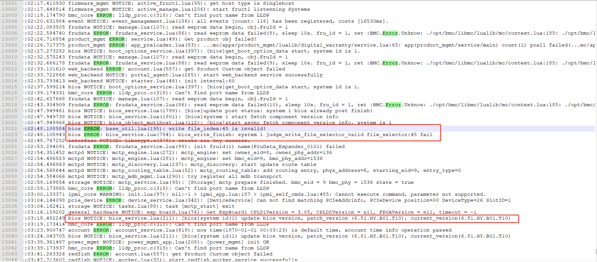 openUBMC2506 BIOS升级显示成功但是reboot后通过OS侧查看版本实际上未生效 - 交流互助区 - openUBMC 论坛