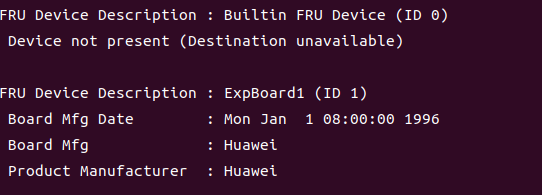 读取fru显示Device not present - 交流互助区 - openUBMC 论坛